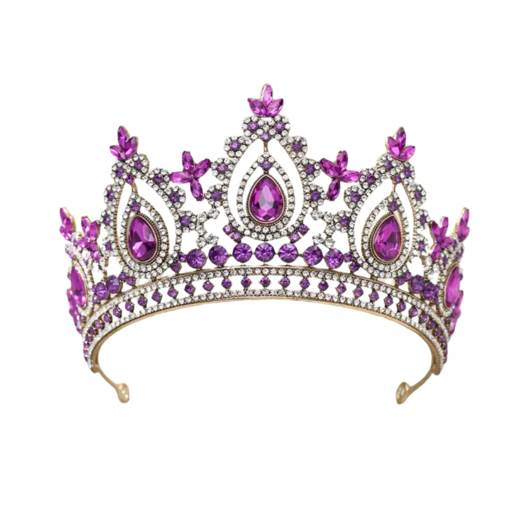 Crystal Pageant Crown - Fushcia – Belles & Beaux®