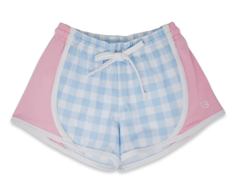 Elise Short - Blue Buffalo Check – Belles & Beaux®