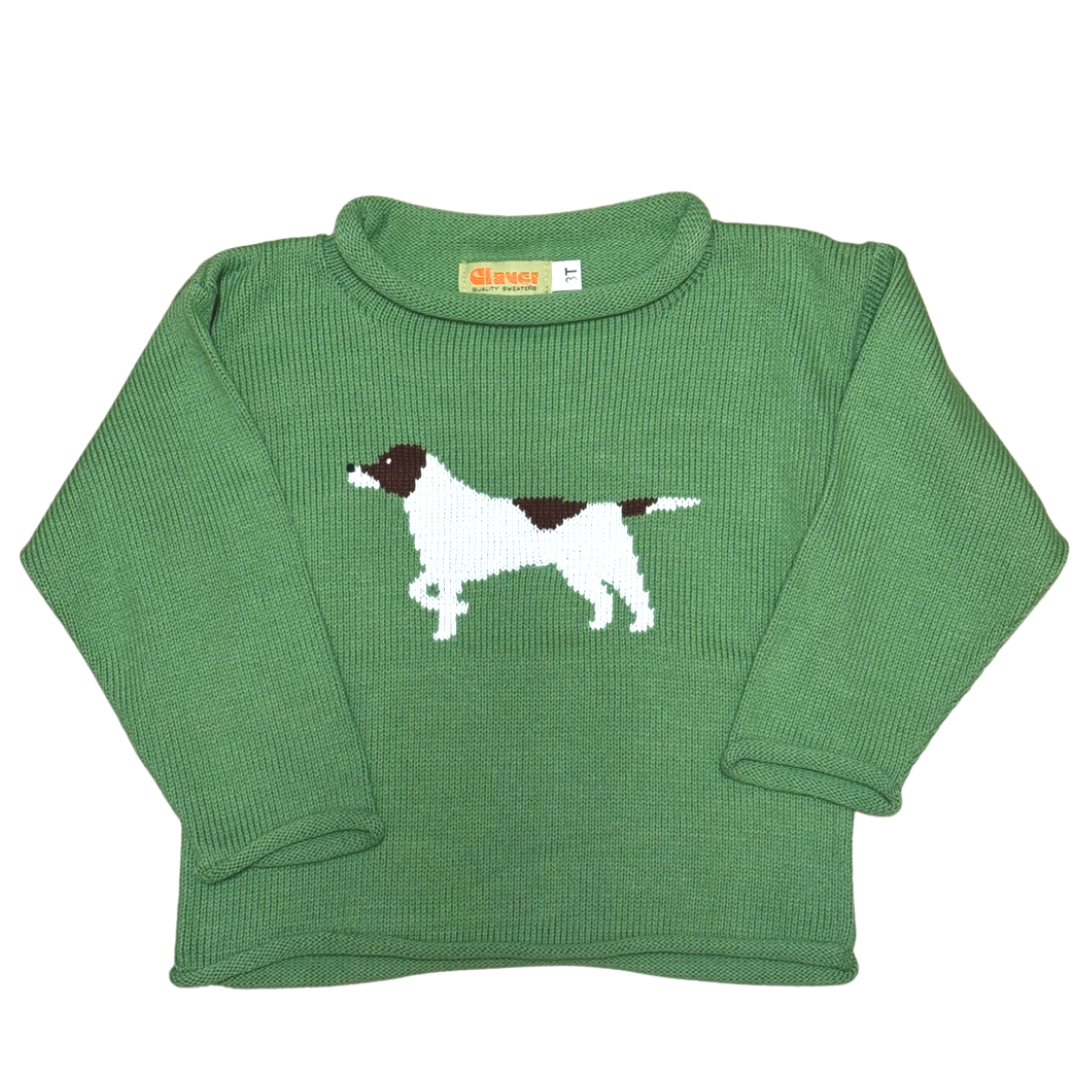 Green Roll Neck Sweater With Pointer – Belles & Beaux®
