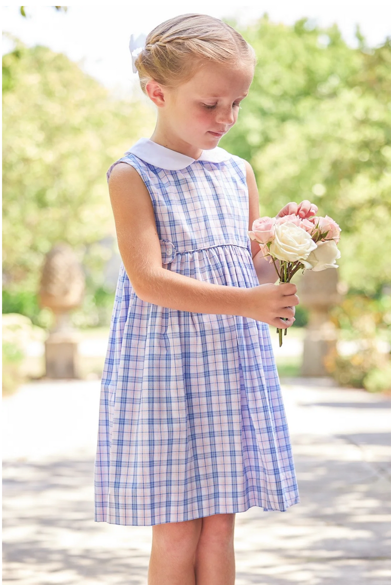 Button Tab Nantucket Dress - Albany Plaid – Belles & Beaux®