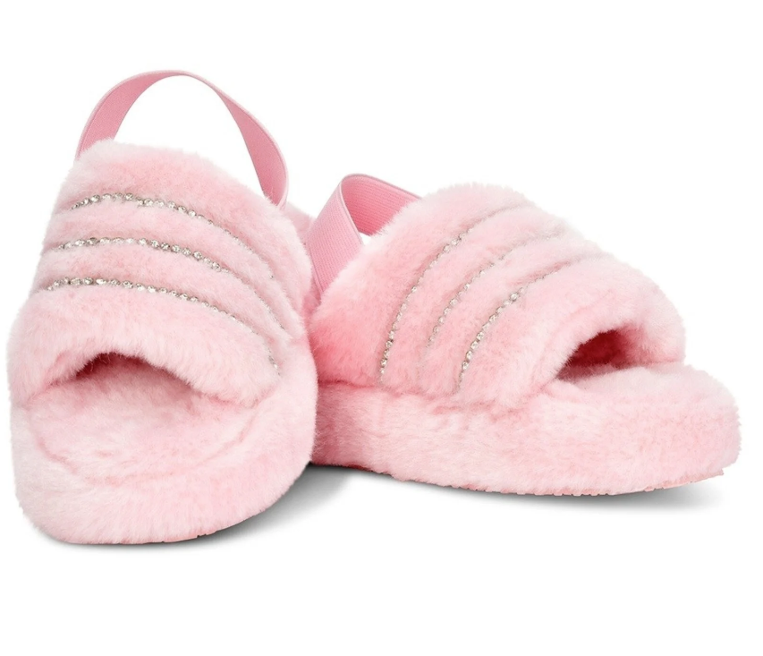 Pink Rhinestone Slippers – Belles & Beaux®
