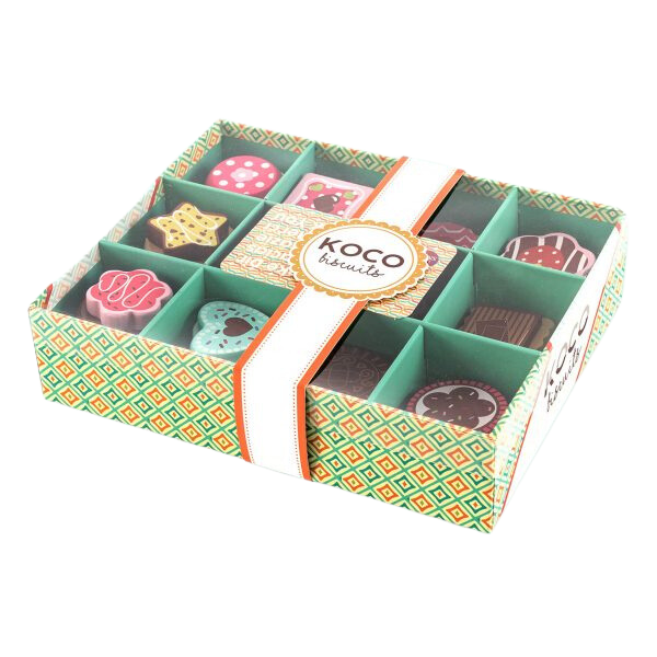 Koko Wooden Cookies Or Biscuits Selection Box – Belles & Beaux®