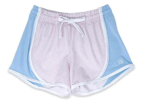 Elise Short - Cotton Candy Pink Stripe, Cotton Candy Blue – Belles & Beaux®