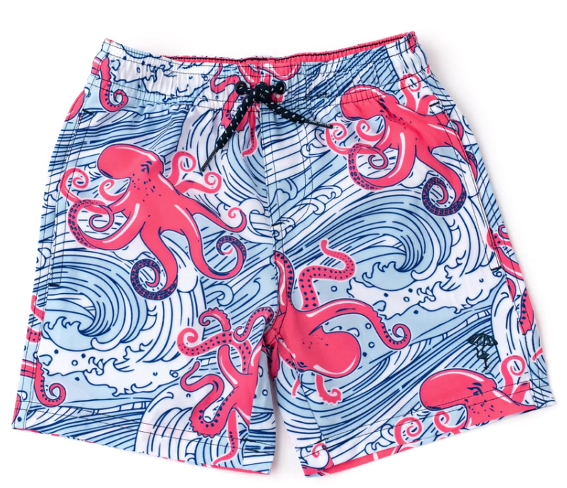 Octopus Waves Swim Trunks – Belles & Beaux®