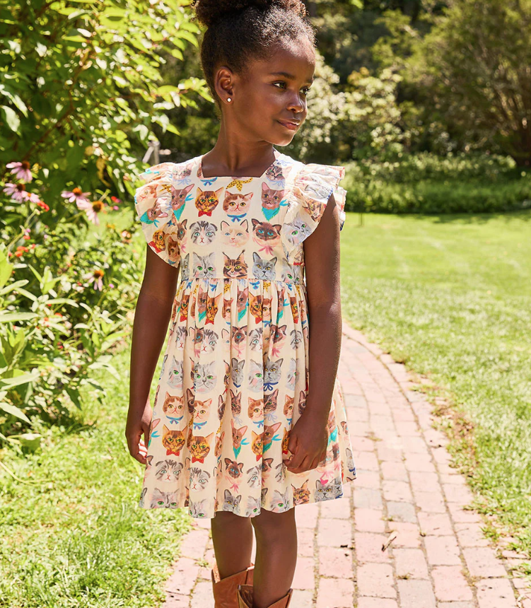 Elsie Dress - Cool Cats – Belles & Beaux®