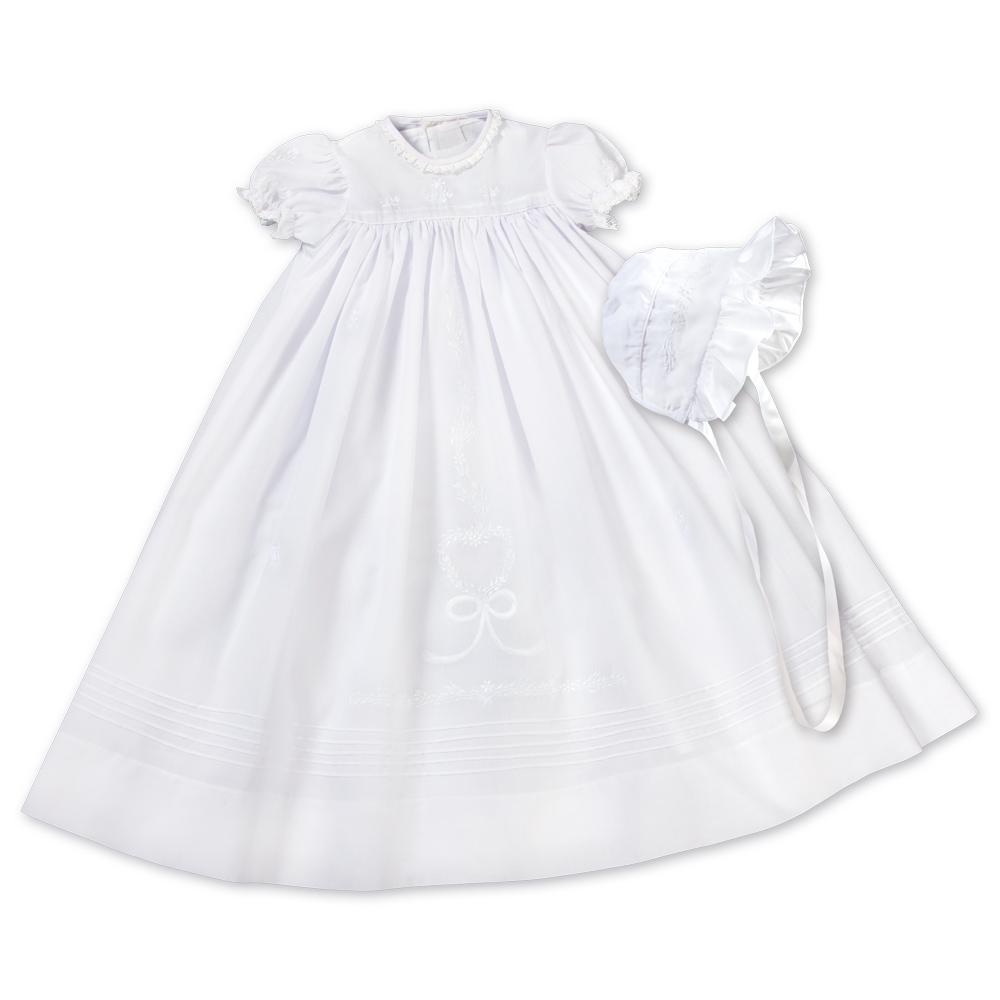 Girl's Christening Gown With Hat And Slip – Belles & Beaux®