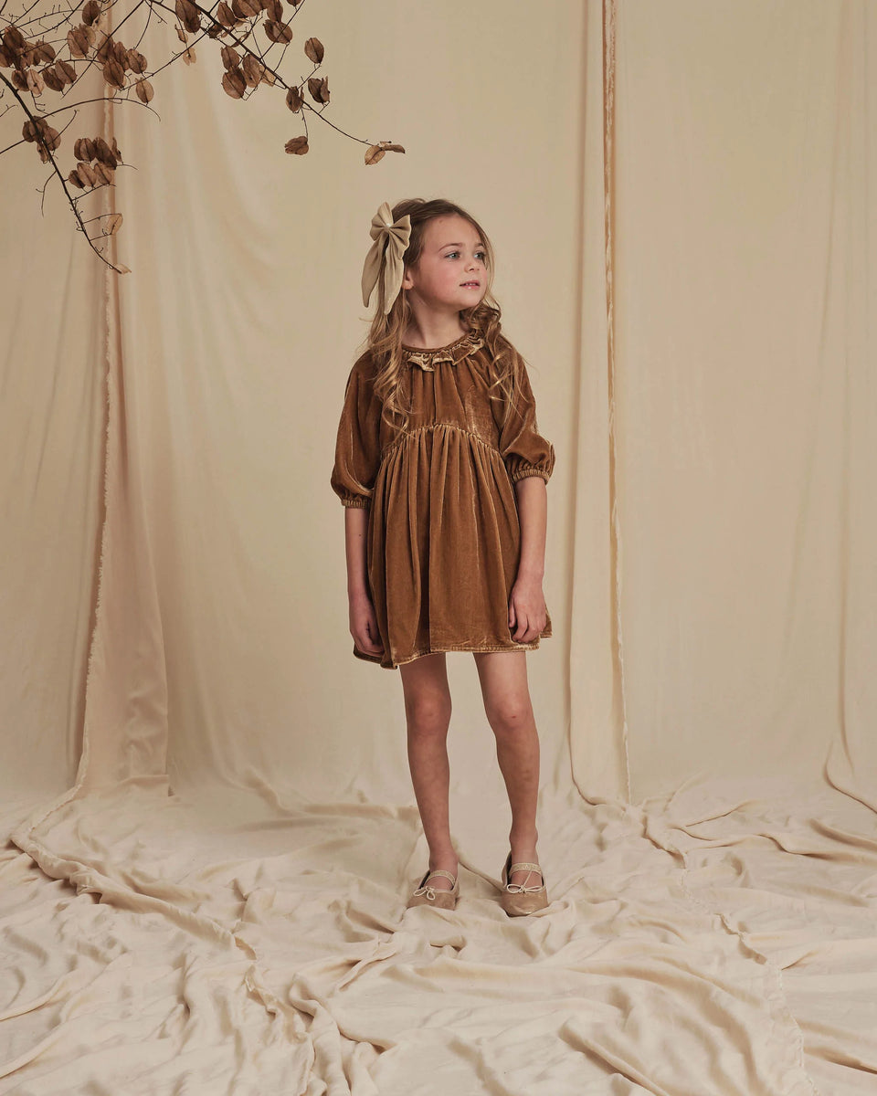 Adeline Dress - Golden – Belles & Beaux®