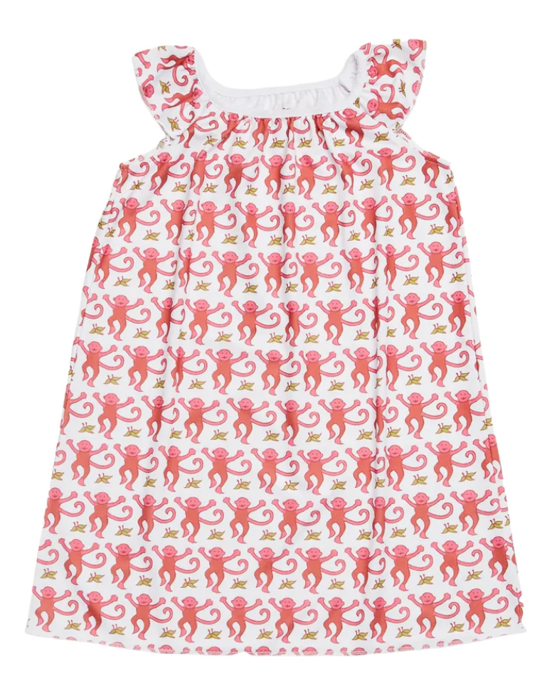 Monkey Marina Dress - Pink – Belles & Beaux®