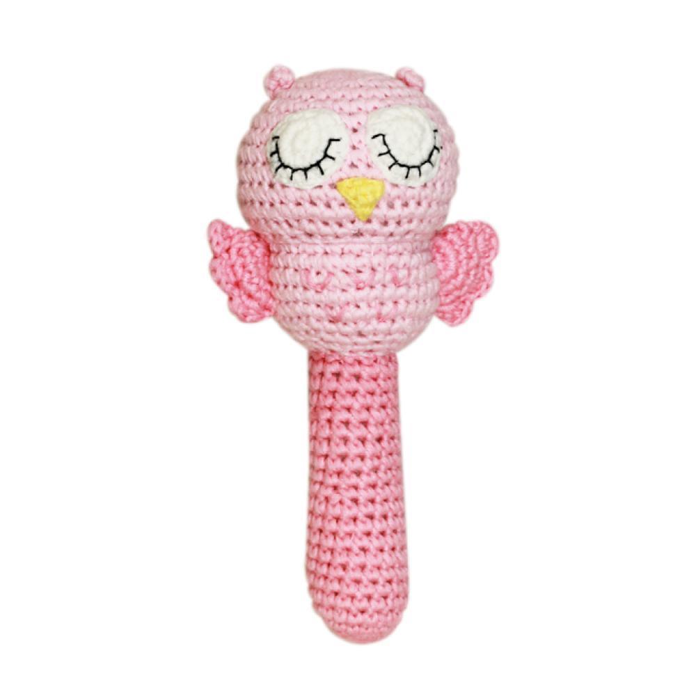 Owl Stick Girl 6" Rattle – Belles & Beaux®